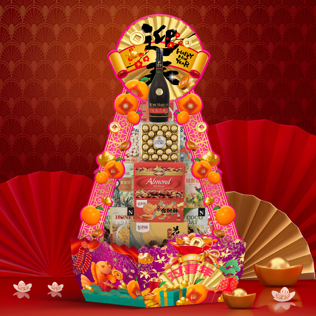 Chinese New Year Pyramid Hamper : CNY-10 大地回春 | Hamper Delivery ...