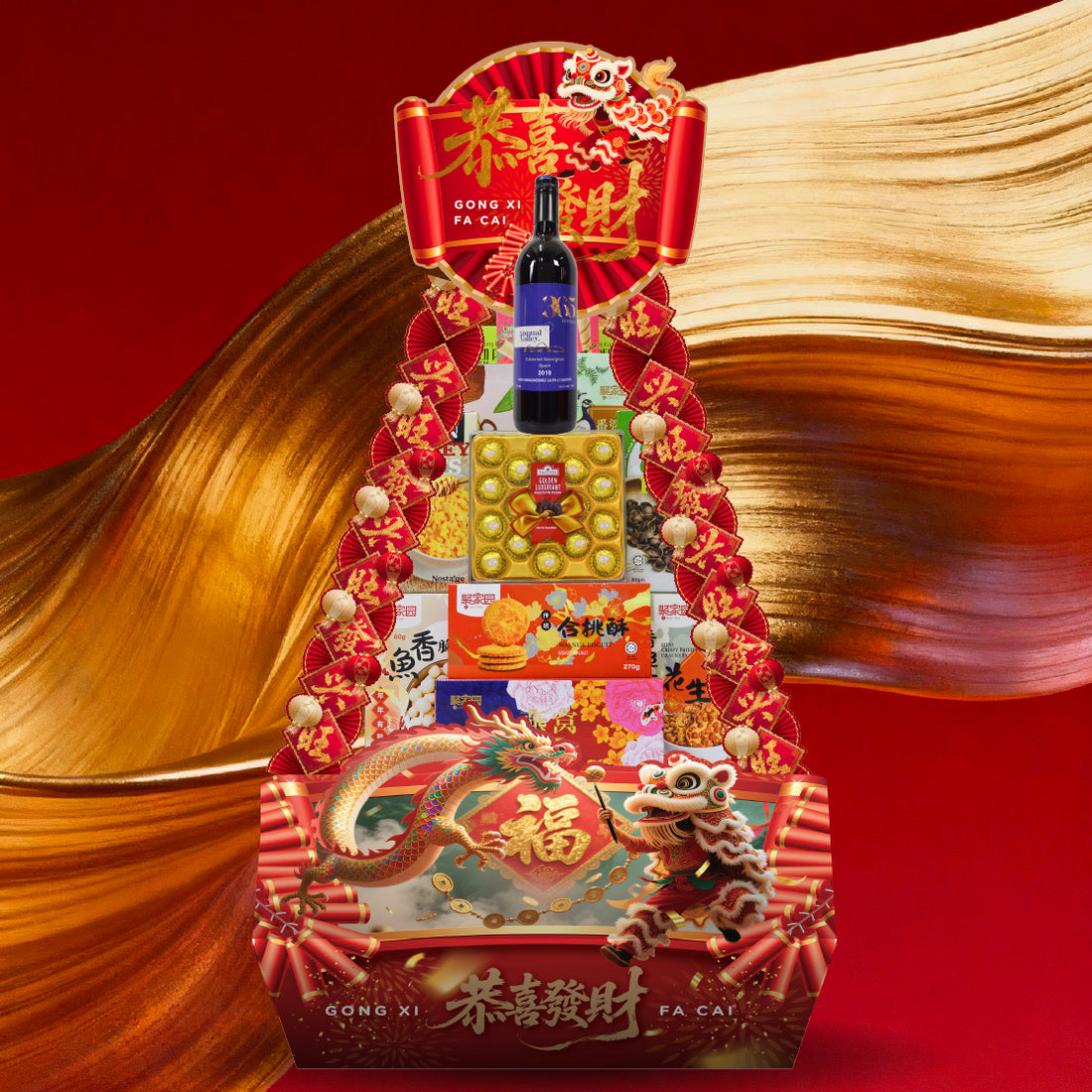 Chinese New Year Pyramid Hamper : CNY-5 | Hamper Delivery Malaysia